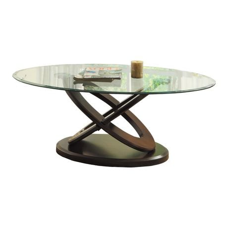 Click here for Topline Home Furnishings Glass Top Coffee Table Ch... prices