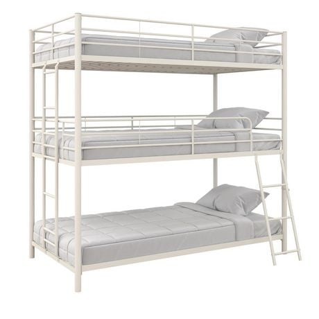 Click here for Dhp Metal Triple Bunk Bed White Twin prices