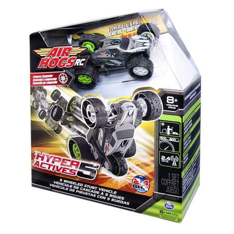 Air Hogs RC Hyper Actives 5 - 5 Wheeled 2.4 GHz RC Stunt Vehicle ...