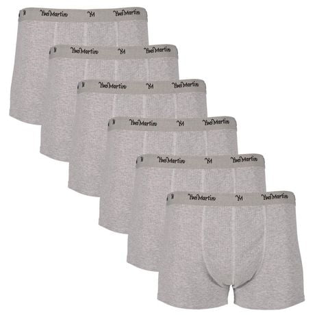 Click here for Yves Martin Mens 6 Pack Interlock Boxers Grey Xl prices