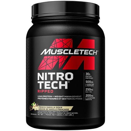 MuscleTech NitroTech Ripped Whey Protein Powder, Muscle-Building ...