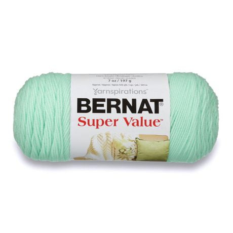 Click here for Bernat Super Value Yarn (197 G  7 Oz) Mint prices