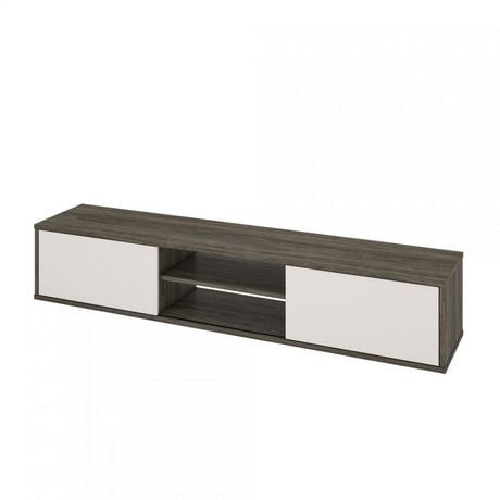 Click here for Bestar Fom Tv Stand In Walnut Grey & Sandstone Wal... prices