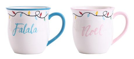 Holiday Time Falala & Noel Mug, 2-Piece | Walmart Canada