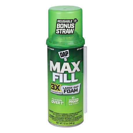 Touch ‘N Foam Max Fill™ Triple Expanding Sealant - 340 g / 12 oz, 12oz ...