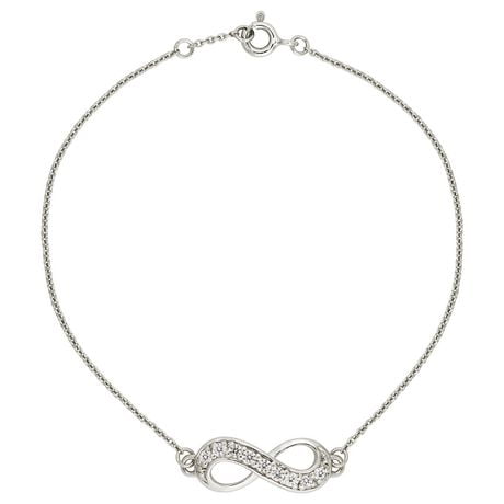 Click here for Quintessential Sterling Silver Infinity Bracelet S... prices