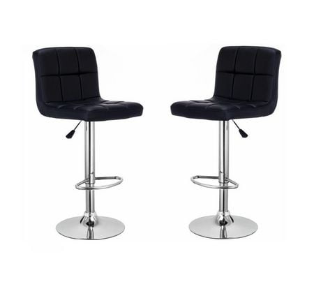 Click here for Heavenly Collection Black Leather Adjustable Stool... prices