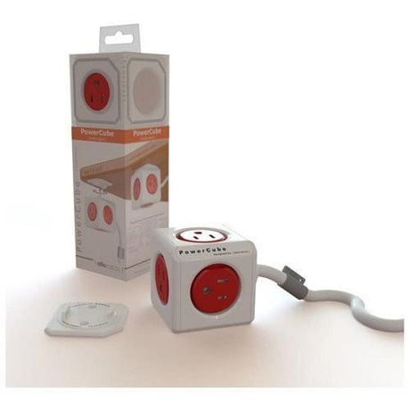 PowerCube 5-Outlets with 5-Feet Cord – Red (2-Pack) | Walmart Canada