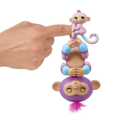Fingerlings Baby Monkey & Mini Bffs - Violet & Hope (Mauve-Blue) - by ...