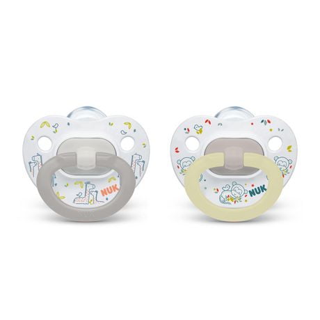 NUK Orthodontic Fashion Pacifiers, Size 1, 2 Pack - Walmart.ca