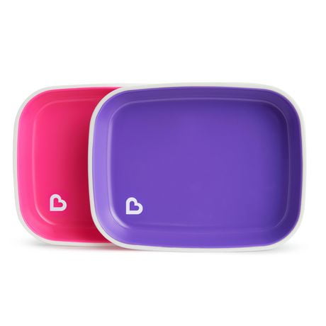 Munchkin Splash™ Plates - 2 pack, Purple/Pink - Walmart.ca