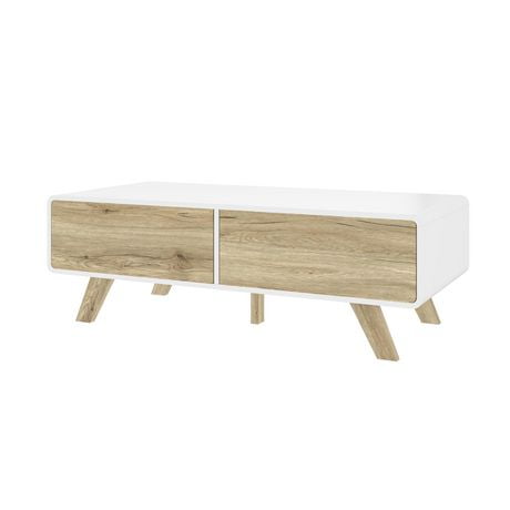 Click here for Bestar Alhena 48W Coffee Table In White Uv & Sandy... prices