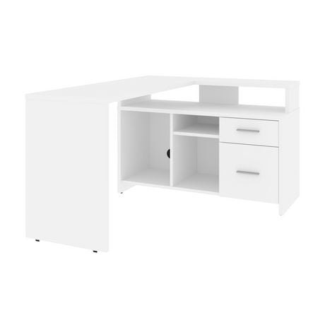 Click here for Bestar Equinox 57W L-Shaped Desk In White White 56... prices