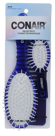 CONAIR 3PK VALUE BRUSH & COMB SET | Walmart Canada