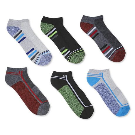 Click here for Athletic Works Boys Low-Cut Socks 6-Pack Grey 11-2 prices