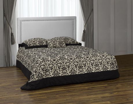 Click here for K-Living Tatum Grey Fabric Queen Size Platform Bed... prices