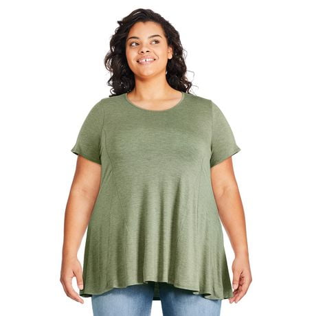 George Plus Women's Princess Seam Tee | Walmart Canada