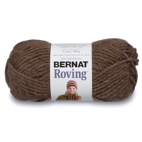 Bernat® Roving™ Yarn, Acrylic-Wool #5 Bulky, 3.5oz/100g, 120 Yards ...