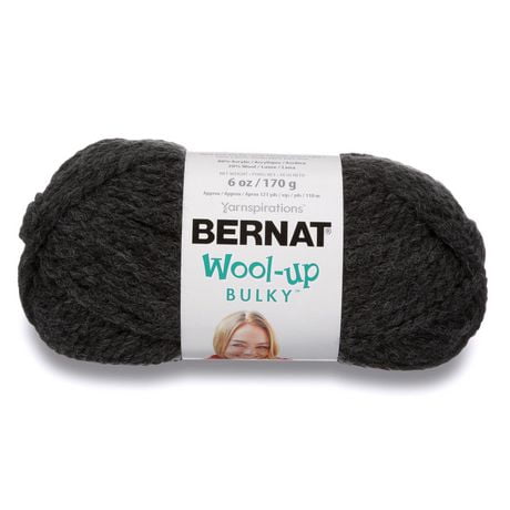 Click here for Bernat Wool-Up Bulky Yarn (170 G/6 Oz)  Dark Gray... prices