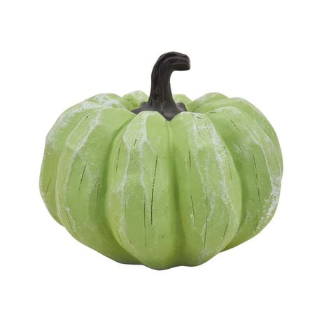 WAY TO CELEBRATE POLYRESIN GREEN PUMPKIN FIGURINES | Walmart Canada