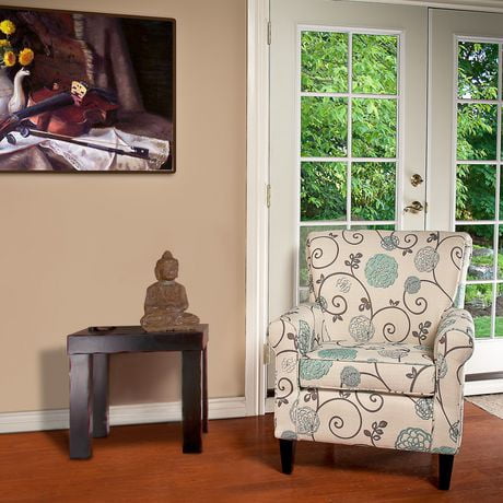 Grace Fabric Floral Club Chair - Walmart.ca
