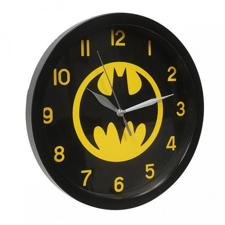 Click here for Batman Black On Yellow Symbol Wall Clock Black prices