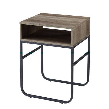 Click here for Manor Park 18 Curved Metal Leg Side Table - Dark W... prices