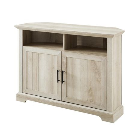 Click here for Manor Park Modern Farmhouse Grooved Door Corner Tv... prices