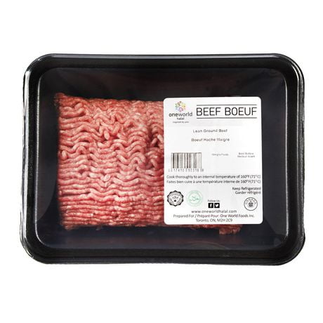 One World Halal Lean Ground Beef | Walmart Canada