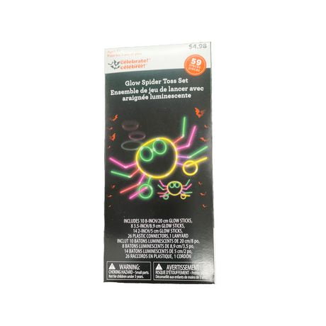 Way to celebrate GLOW SPIDER TOSS SET, Glow Spider - Walmart.ca