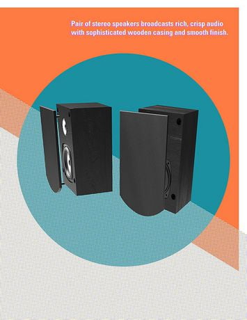 Sharper Image SBT4003 Bluetooth Turntable With Satellite Speakers ...