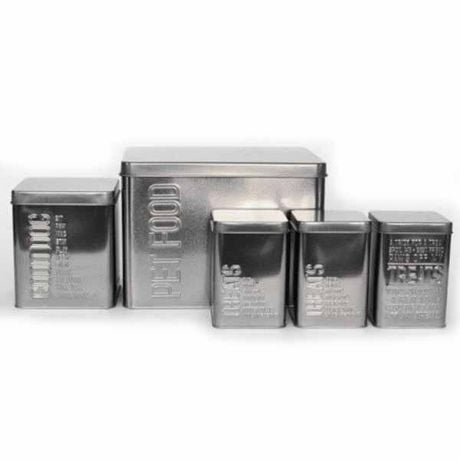 Click here for Robely London Satin Set Pet Food Storage Canisters... prices