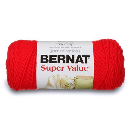Click here for Bernat Super Value Yarn (197 G  7 Oz) True Red prices