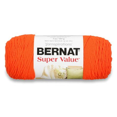 Click here for Bernat Super Value Yarn (197 G  7 Oz) Carrot prices