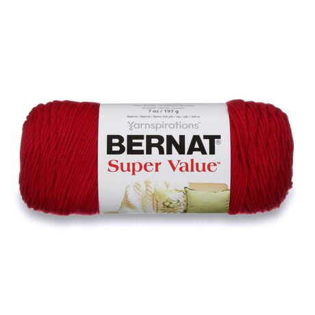 Click here for Bernat Super Value Yarn (197 G  7 Oz) Cherry Red prices