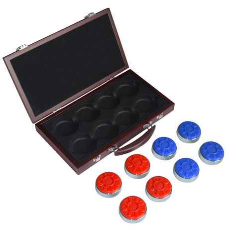Click here for Hathaway Pro-Series Shuffleboard Puck Set Red  Blu... prices