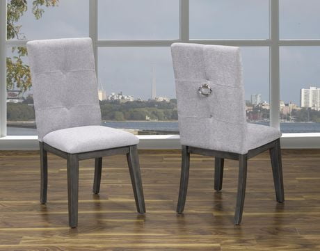 Click here for K-Living Sandra Linen Fabric Upholstered Dining Ch... prices