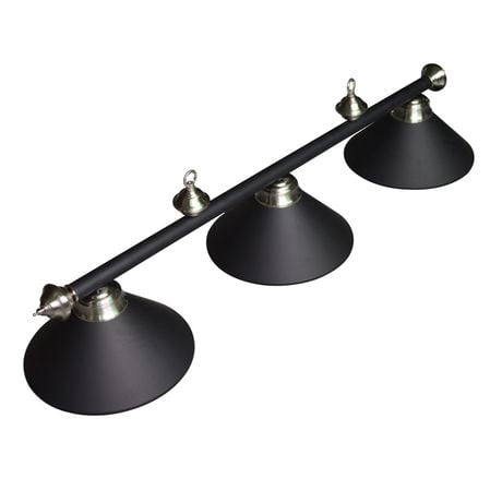 Click here for Hathaway 3-Shade Billiard Light - Black Black prices