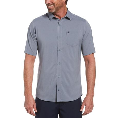 Click here for Bh Mens Short Sleeve Solid Woven Shirt Grey Xl prices