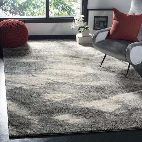 Click here for Safavieh Retro Panit Abstract Area Rug Grey / Ivor... prices