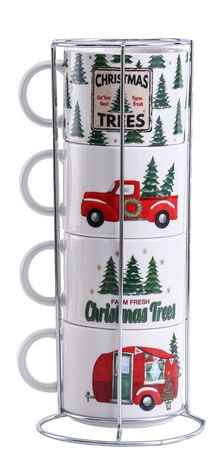 Holiday Time Stacking Mug Set | Walmart Canada