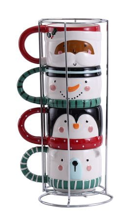Holiday Time Stacking Mug Set | Walmart Canada