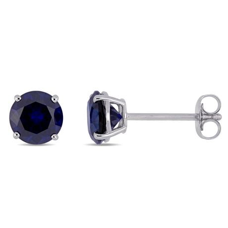 Click here for Tangelo 2 Carat T. G.W. Created Blue Sapphire 10K... prices