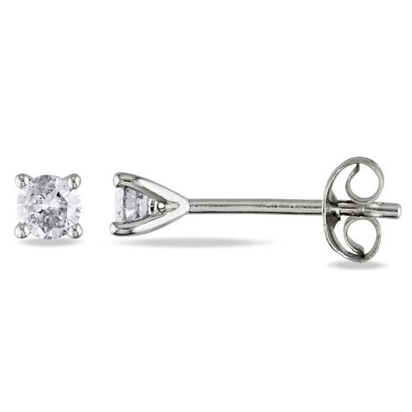 Click here for Miabella 1/4 Carat T. W. Diamond Sterling Silver S... prices