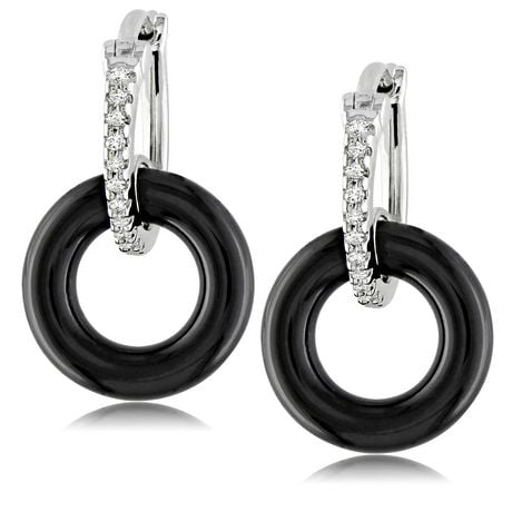 Click here for Asteria 1/10 Carat T. W. Diamond And Onyx Sterling... prices