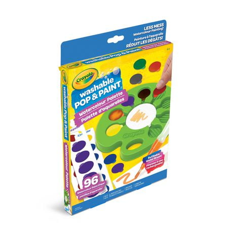 Washable Pop & Paint Watercolour Palette, Disposable watercolour chips ...
