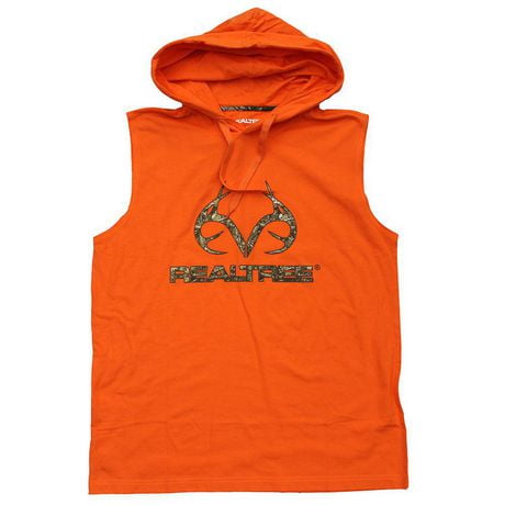 Click here for Mens Realtree Hooded Muscle Top Orange L prices