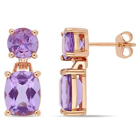 Click here for Tangelo 8 Carat T. G.W. Amethyst Rose Rhodium-Plat... prices