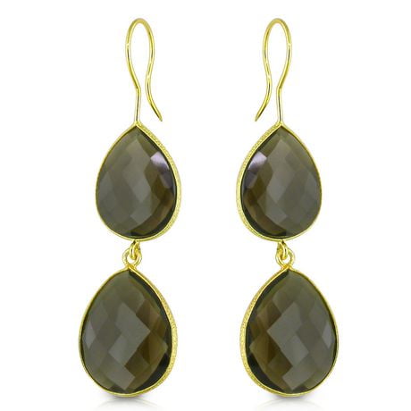 Click here for Tangelo 34 Carat T. G.W. Smokey Quartz Yellow Rhod... prices