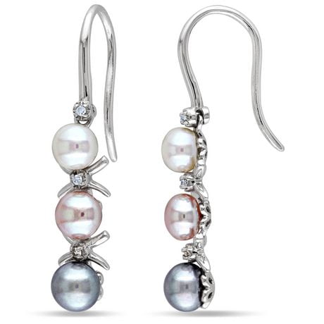 Click here for Tangelo Multi-Color Cultured Freshwater Pearl And... prices
